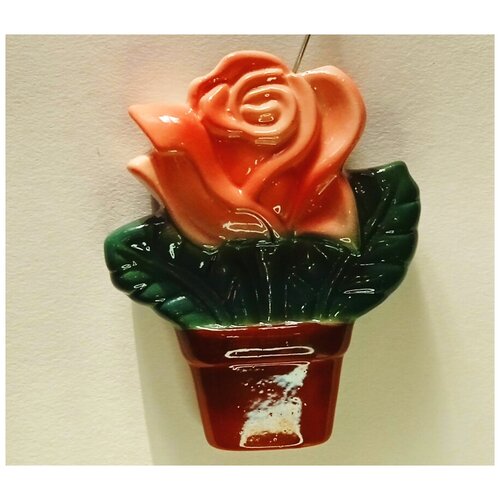 Аромаувлажнитель на батарею керамика Цветок Роза 14 см