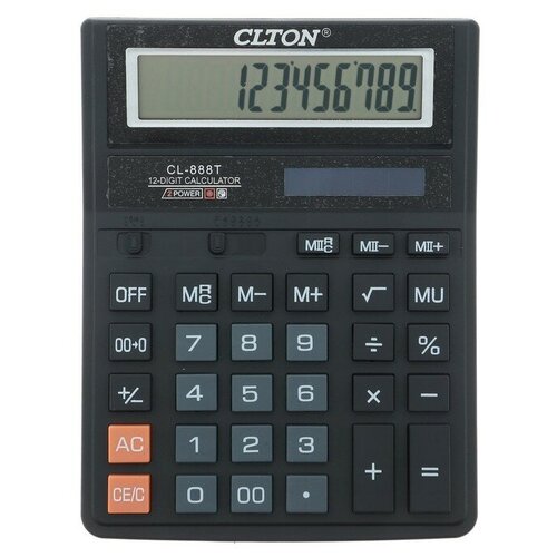 Калькулятор настольный, 12 - разрядный, CL - 888T, двойное питание./В упаковке шт: 1
