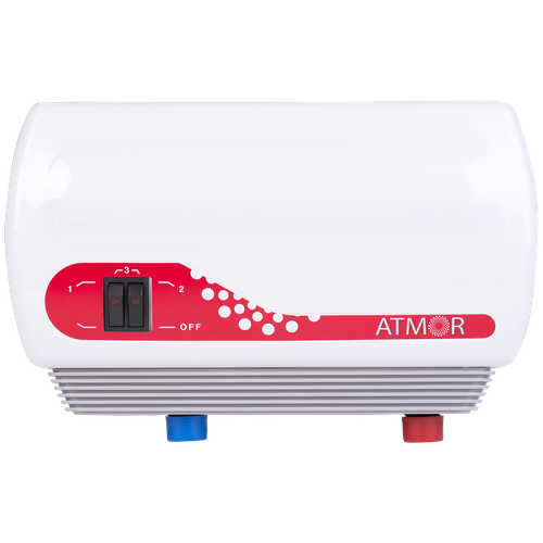 Проточный электрический водонагреватель Atmor In-Line 7, красный