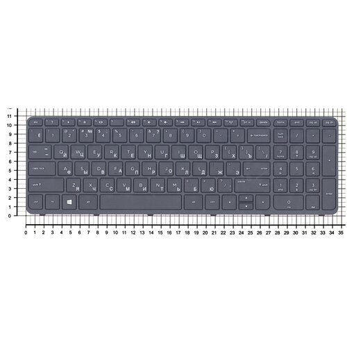 Клавиатура для ноутбука HP 720597-251 (KBHP_Pavilion15), Цвет Черный