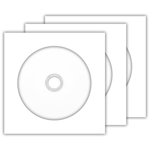 Диск DVD+R 8.5Gb 8x DL (Double Layer) CMC Printable в бумажном конверте с окном, 3 шт.