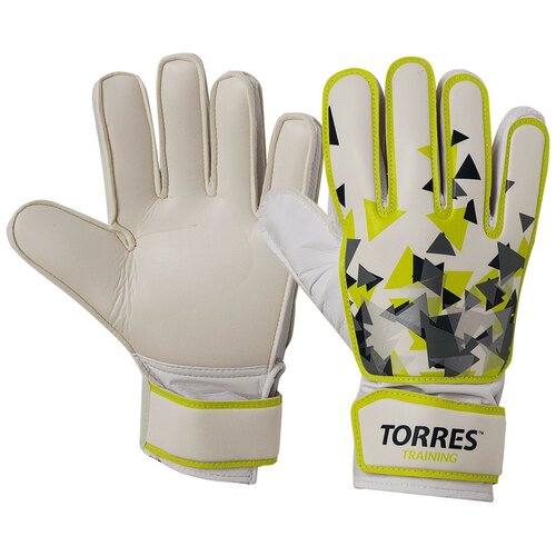 Вратарские перчатки TORRES, размер 8, серый, зеленый