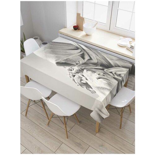 Скатерть прямоугольная JoyArty на кухонный стол "Скульптура Страсти Христовы" из оксфорда, 180x145 см