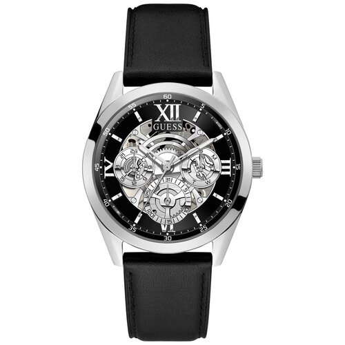 Наручные часы GUESS Dress GW0389G1, черный, серебряный