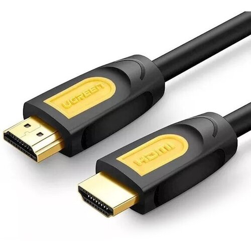 Кабель Ugreen HD101 (10128) HDMI Male To Male Round Cable (1,5 метра) жёлтый-чёрный