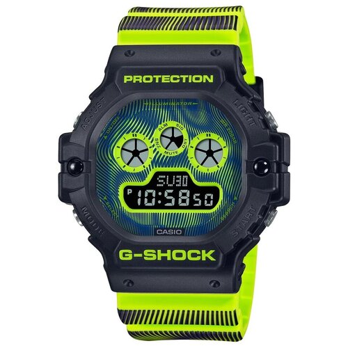 Наручные часы CASIO G-Shock, черный, зеленый