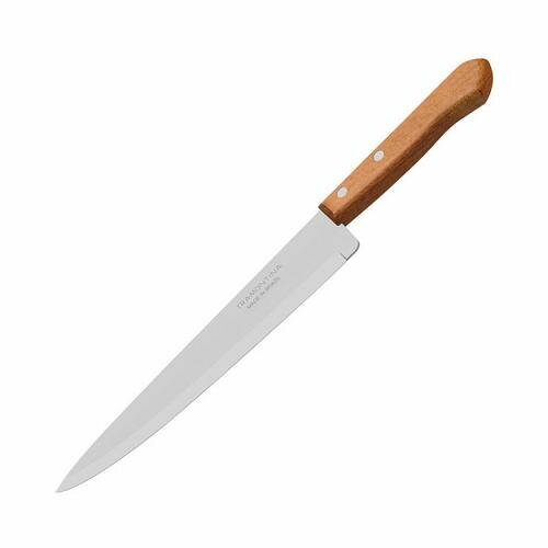 Нож поварской, сталь, дерево, длина 32/20, ширина 4см, металлич, коричнев.
