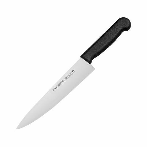 Нож поварской "Проотель", сталь нерж, пластик, длина 325/200, ширина 40мм, металлич.