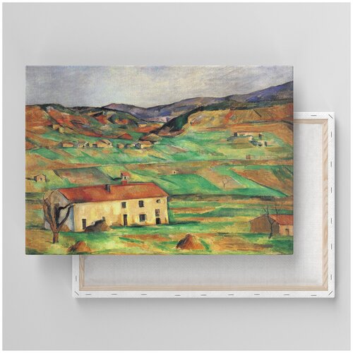 Картина на холсте с подрамником / Cezanne Paul / Сезанн Поль - Окрестности Гарданны