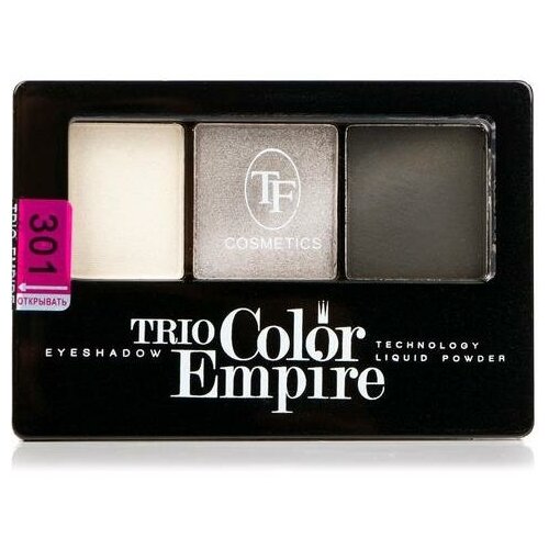 Тени для век TF Trio Color Empire, тон 301 серый жемчуг