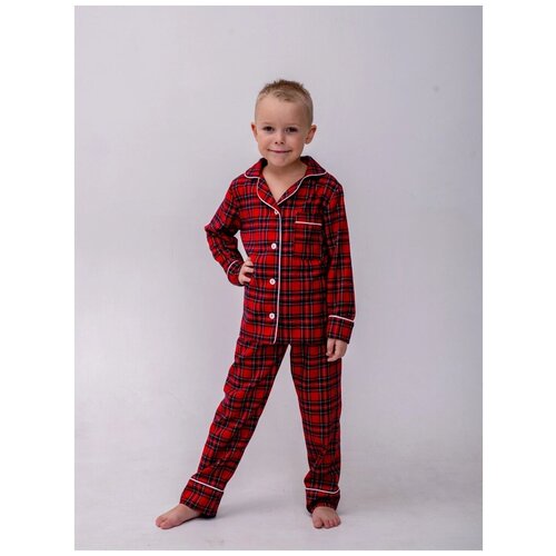 Пижама  Малиновые сны, размер 122, красный