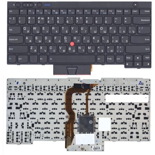 Клавиатура для ноутбука Lenovo ThinkPad T430 T430I T430S черная с трекпойнтом без подсветки