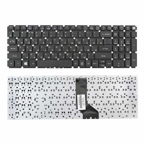 Клавиатура для ноутбука Acer Aspire E5-522, E5-722, Aspire 3 A315, ES1-523 черная