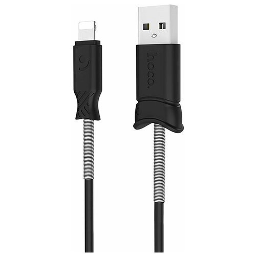 Кабель USB - Apple lightning Hoco X24 Pisces, 100 см. Черный