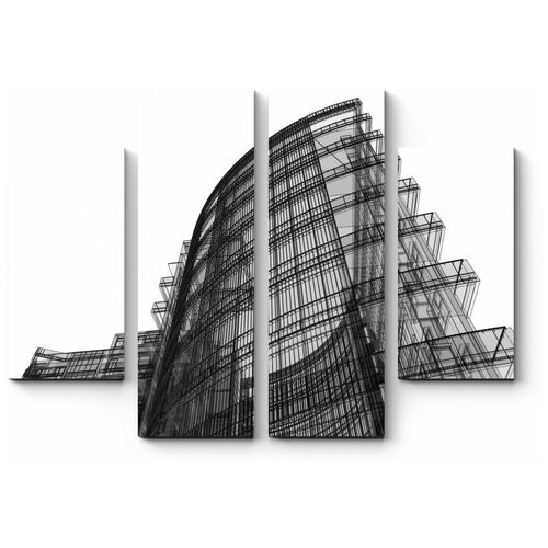 Модульная картина Абстрактная архитектура 130x98