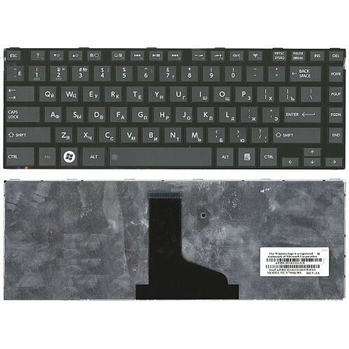 Клавиатура для ноутбука Toshiba Satellite L800, L830 черная, с рамкой