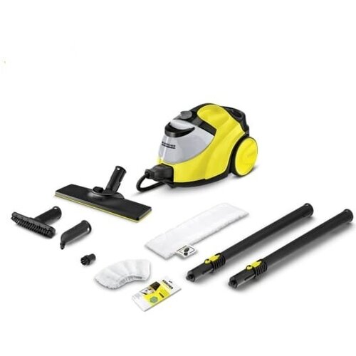 Паровая швабра KARCHER SC 5 EasyFix Blow +2 насадки 1.512-530-BL, желтый/черный