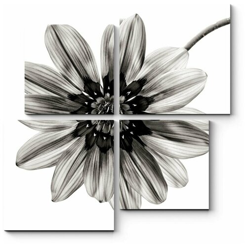 Модульная картина Гармония цветка 130x130
