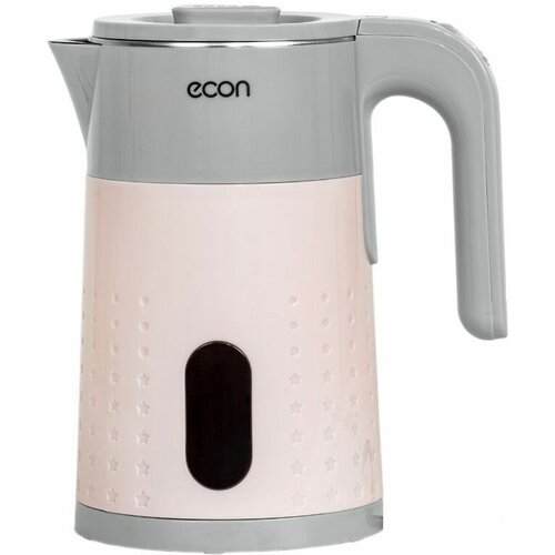 Чайник электрический ECON ECO-1883KE 1500 Вт, 1,7 л, белый/серый
