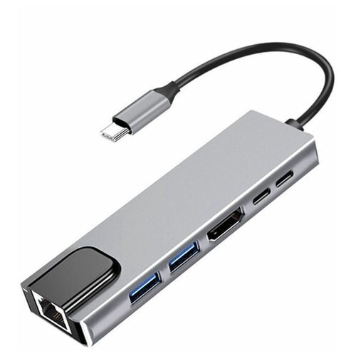 USB-концентратор с Type-C HDMI | RJ-45 | 2xUSB 3.0 | 2xType-C