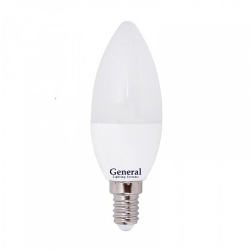 Лампочка светодиодная General, GLDEN-CF-8-230-E14-4500, 8W, E14 (упаковка 10 штук)
