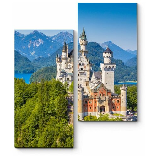 Модульная картина Сказочный замок Нойшванштайн, Германия 60x75