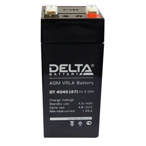 Аккумуляторная батарея DELTA Battery DT 4045 (47) 4В 4.5 А·ч