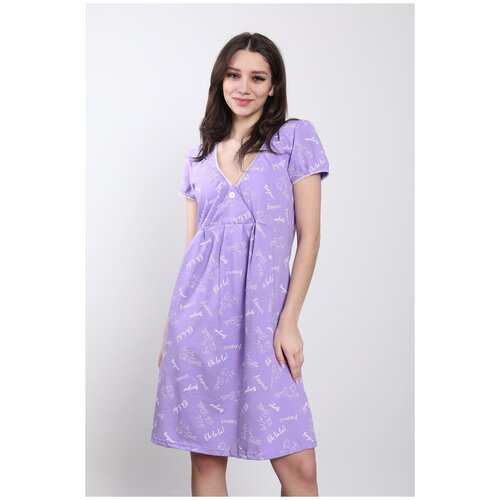 Сорочка  Натали, размер 46, фиолетовый