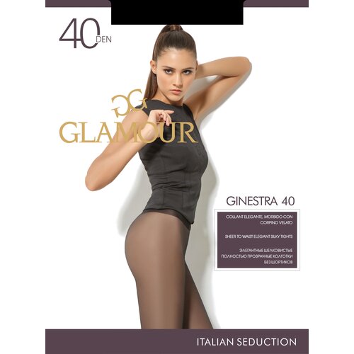 Колготки Glamour Ginestra, 40 den, размер 4, черный