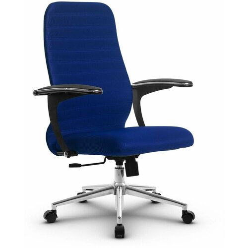 Компьютерное офисное кресло mетта SU-СU160-10, СН3, Светло-синее