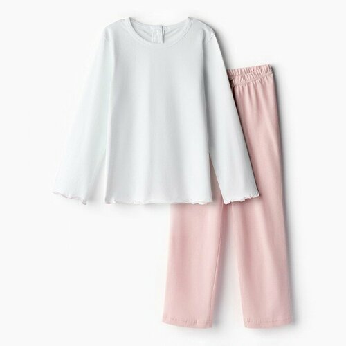 Пижама  Minaku, размер 36, розовый, белый