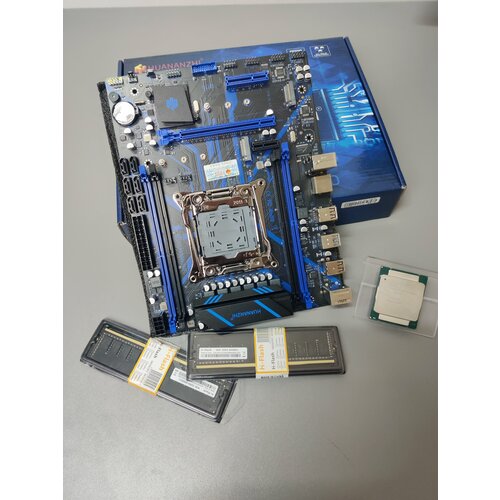 Комплект HUANANZHI X99 QD4 LGA 2011-3 / Xeon E5 2666v3 2.9 ГГц /KingSpeac 16 Гб (2х8Гб) DDR4 2666 МГц