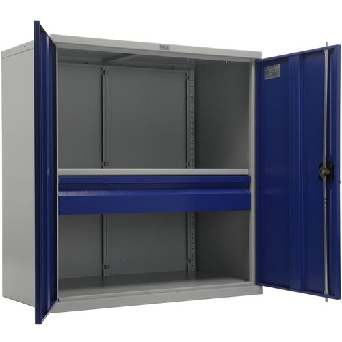 Шкаф инструментальный ПРАКТИК ТС 1095-001010 серый полуматовый/синий