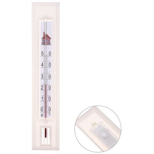 TAKE IT EASY Термометр комнатный для измерения температуры воздуха, от 0°С до +50°С, упаковка картон, микс 154604