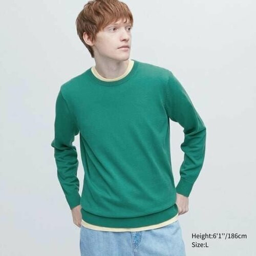 Джемпер Uniqlo, размер 3XL, зеленый