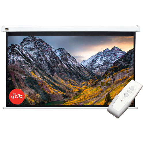 Экран Cinema S'OK SCPSFR-266x150 120'' 16:9 настенный, постоянного натяжения, White PVC, черный корпус