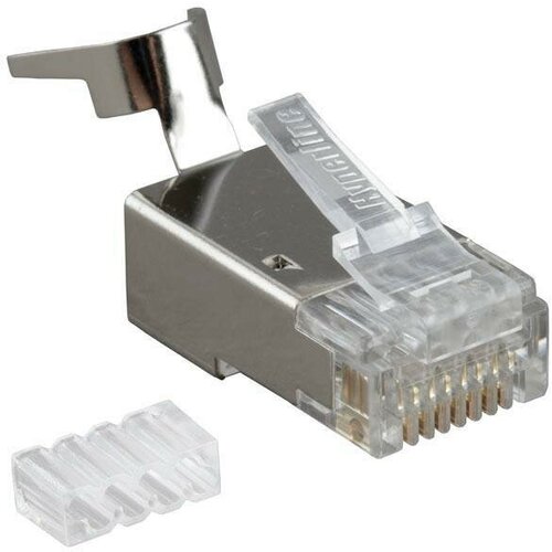 Разъем RJ45 8P8C кат.6 FTP PLUG-8P8C-UV-C6-TW-SH-10 экранир. универс. (уп.10шт) 49340 Hyperline ( 7 упак.)