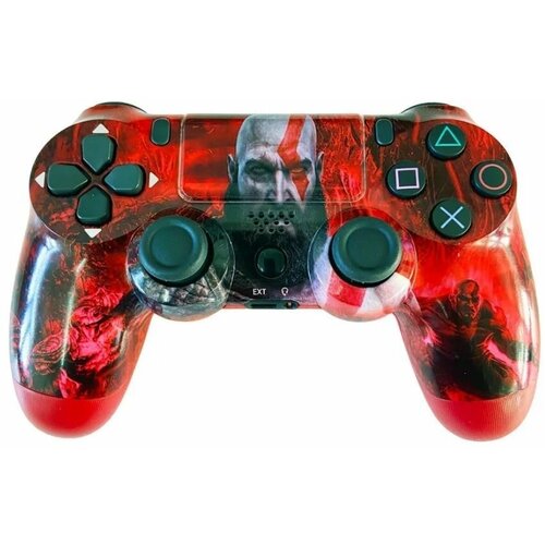 Геймпад совместимый с Playstation 4, God of War красный V2