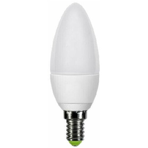 Лампа LED фотон E14 6W 3000K B35 свеча, 6шт