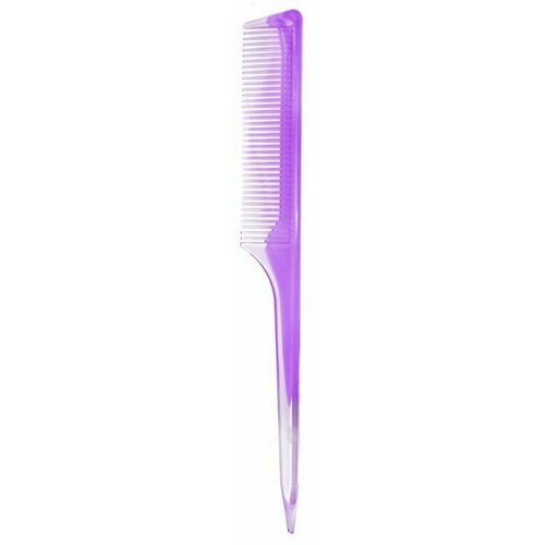 STUDIO STYLE Расческа для волос с острой ручкой узкая, фиолетовая