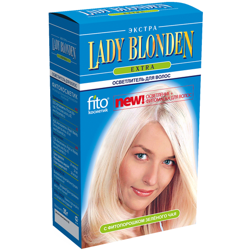 Fito косметик Lady Blonden осветлитель для волос Extra, голубой, 35 мл