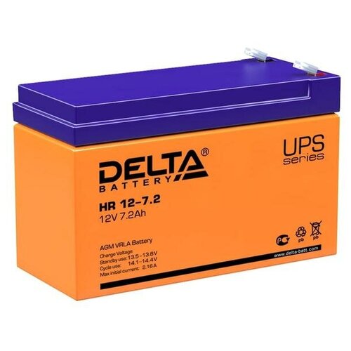 Аккумулятор 12В 7.2А. ч. Delta HR 12-7.2 (6шт)
