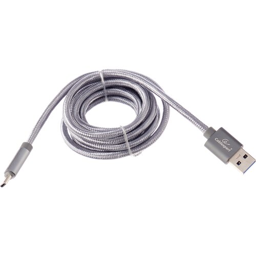 Кабель Cablexpert Platinum USB - USB Type-C (CC-P-USBC03Gy-1.8M), 1.8 м, титан