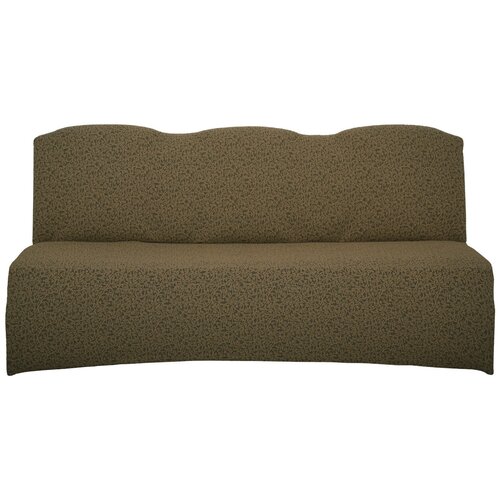 Чехол на диван без подлокотников универсальный Жаккардовая ткань, цвет Какао