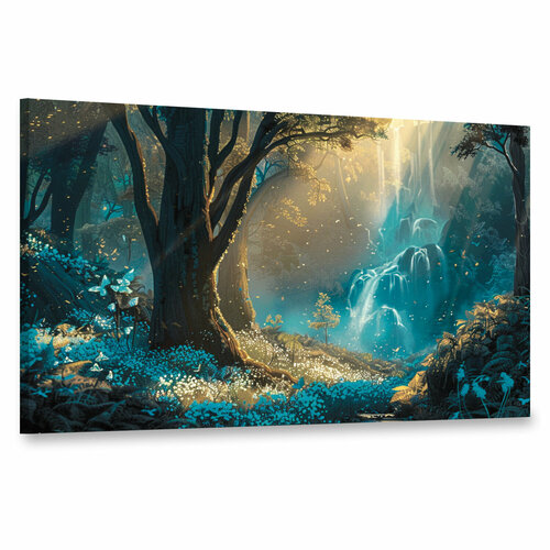 Интерьерная картина 100х60 "Бирюзовый рассвет"