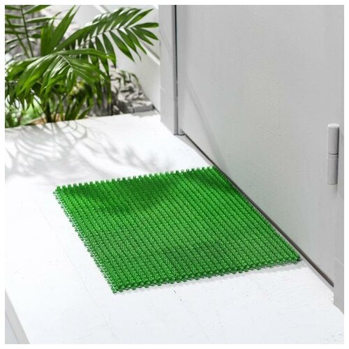 --- Покрытие ковровое щетинистое "Травка-эконом", 36х48 см, цвет зелёный