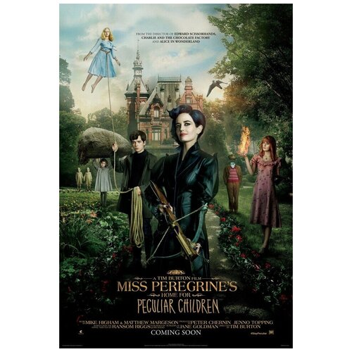 Плакат, постер на холсте Miss Peregrine s Home for Peculiar Child/Дом странных детей Мисс Перегрин. Размер 21 х 30 см