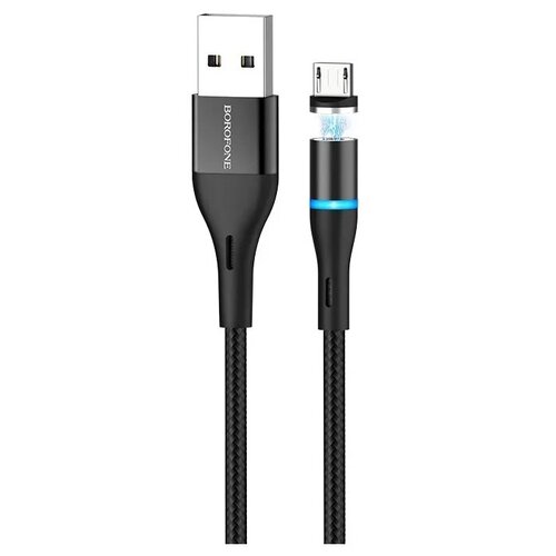 Магнитный кабель зарядки телефона (Черный) Micro-USB для HTC One M8s