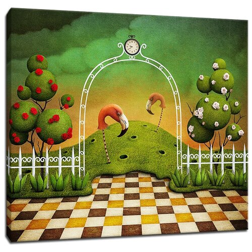Картина Уютная стена "Крокет - Алиса в Стране чудес" 70х60 см
