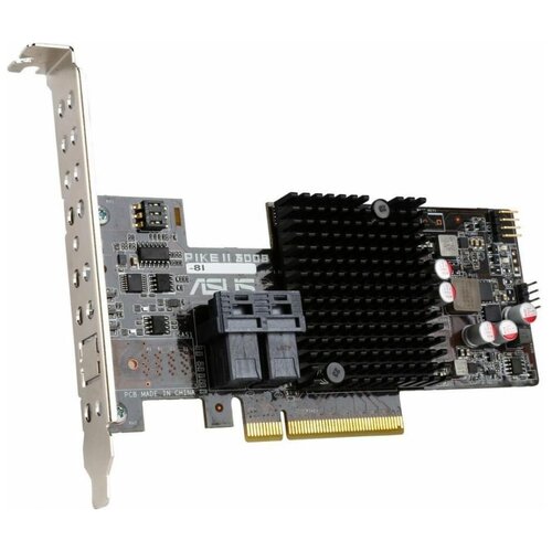 Адаптер ASUS PIKE II 3008-8I 8 портов, LSI SAS 3008, RAID 0/RAID 1/RAID 10/RAID 1E , до 12GB/S [90SC05E0-M0UAY0]